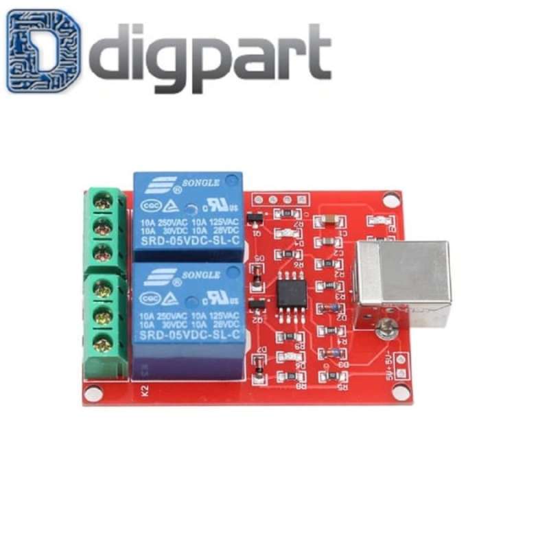Jual Usb Relay 2 Channel 5v Programmable Computer Control For Smart ...