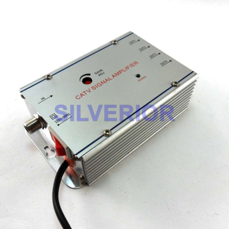 Jual Penguat Signal Dan Pembagi Antena Tv Catv Signal Amplifier 4 Port ...