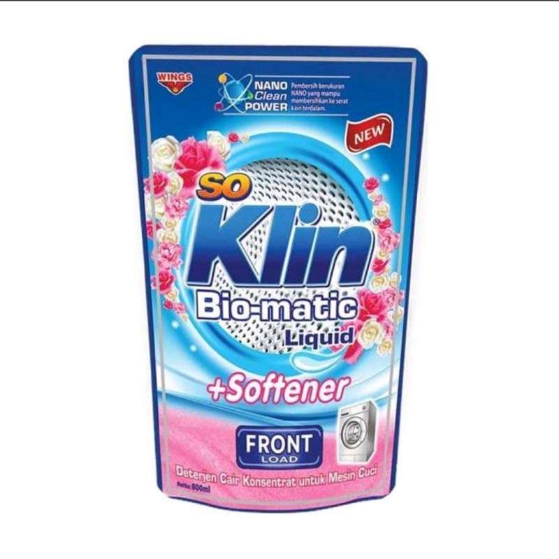 Jual So Klin Bio Matic Liquid + Softener Front Load Detergent 700ml di ...
