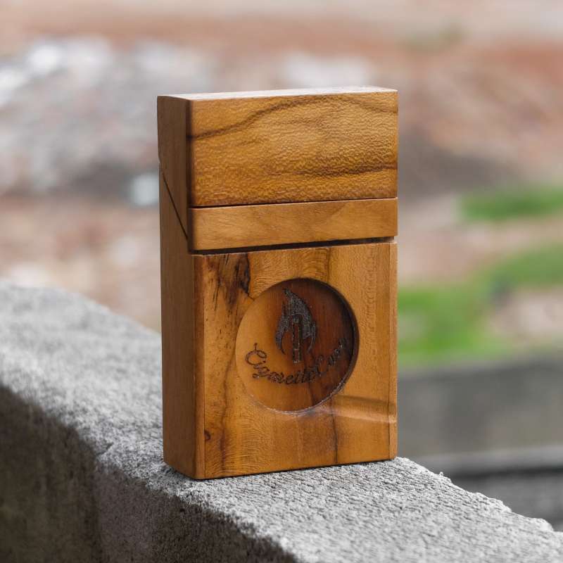 Jual Kotak Rokok / Tempat Rokok Plus Asbak Material Kayu Jati di Seller ...