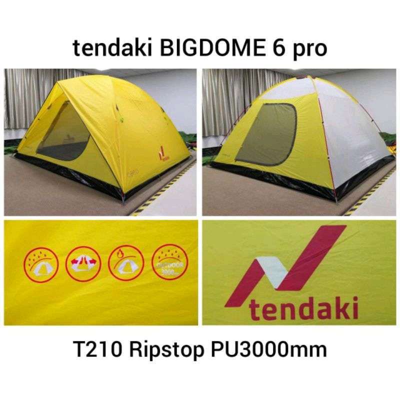 Jual Tenda camping Tendaki Big dome 6 double layer waterproof ORIGINAL ...
