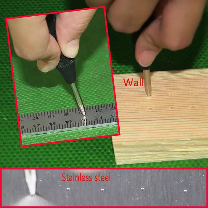 Jual 4pcs Automatic Center Pin Punch Spring Loaded Marking Hole Tools ...