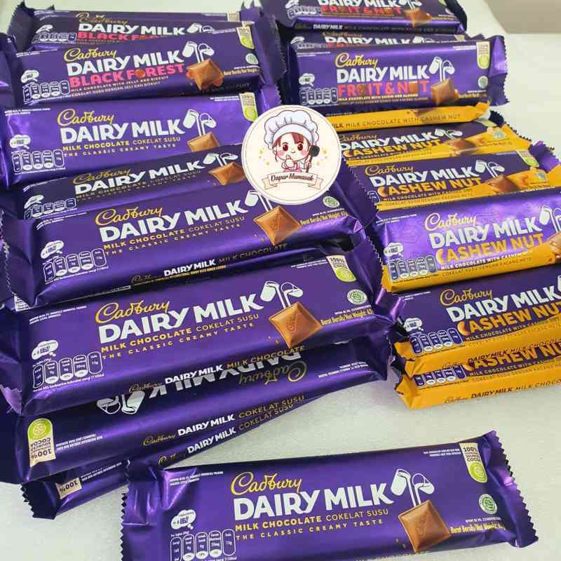 Jual Dm - Cadbury Dairy Milk Chocolate / Dairy Cashew/ Dairy Fruit And ...