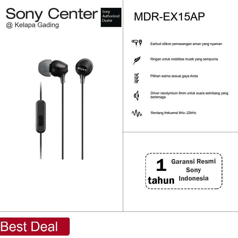 Promo Sony Center Jakarta - Sony Mdr-ex15ap In-ear Stereo Headset ...