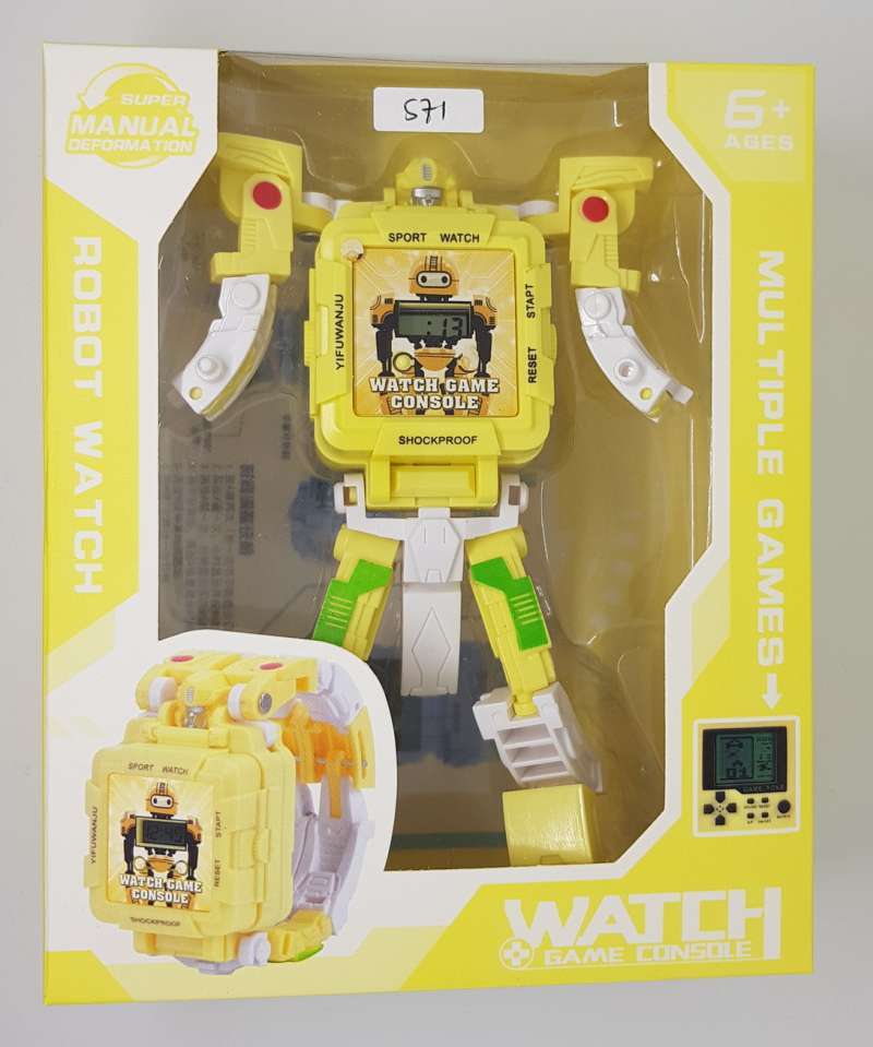 Jual Jam Tangan Anak Robot Mainan Game Tetris 3 In 1 Lengkap Box 572 Di ...