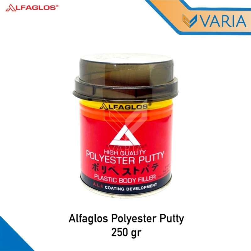 Jual Alfaglos Polyester Putty 250 gr Dempul Kayu Plastik Besi Body ...