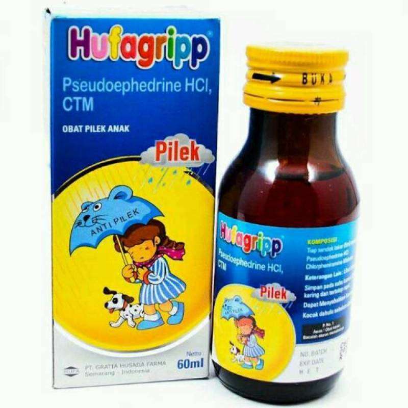 Jual HUFAGRIP PILEK HUFAGRIP BIRU SIRUP 60 ML Obat Pilek/Flu/Bersin ...