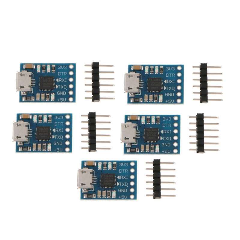 Jual 5x CP2102 Module Micro USB 2.0 to TTL 6 PIN Serial Converter UART ...