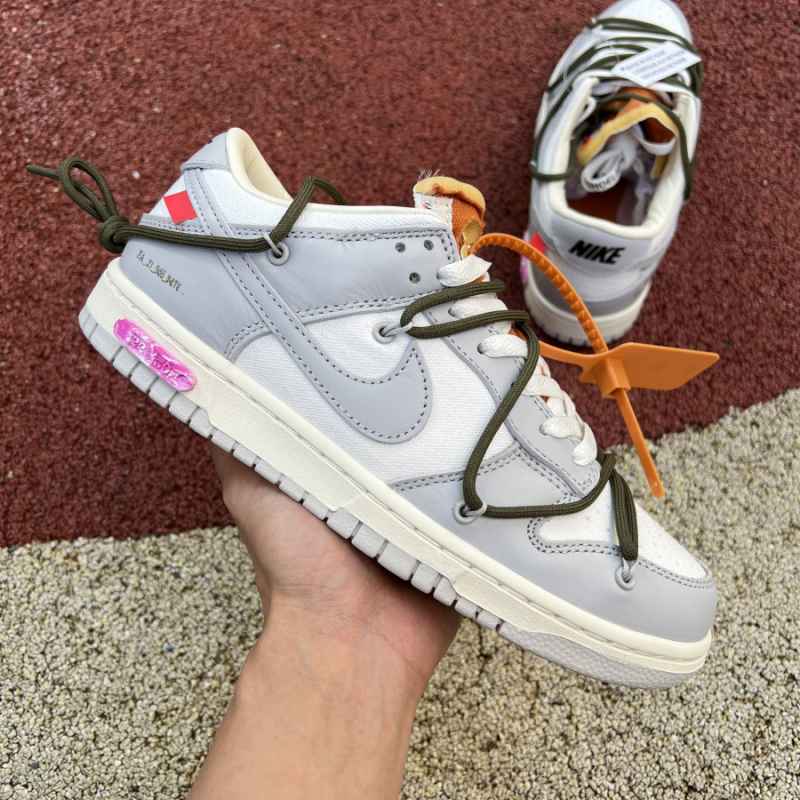 Jual Nike Dunk Low The 50 Grey White Orange Blue Buckle Casual Running ...