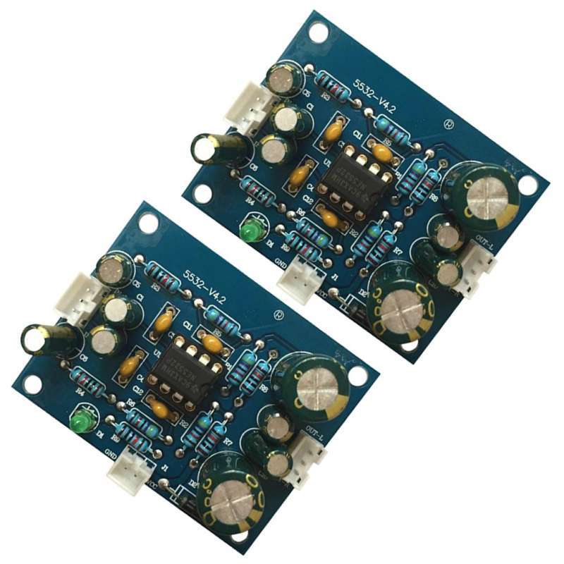 Jual 2 Pieces 12v-35v Stereo Pre-amp Module Digital Audio Preamplifier ...