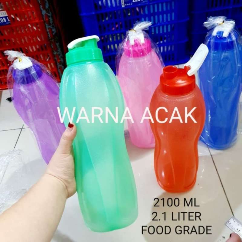 Jual BOTOL MINUM FLIP TOP 2 LITER FLIPTOP JUMBO TRANSPARAN PELANGI 2 ...