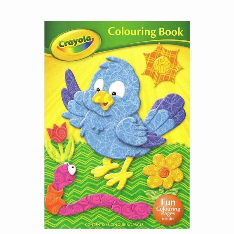 Promo Original CRAYOLA:COLOURING BOOK BIRD Buku Child Teenager Book ...