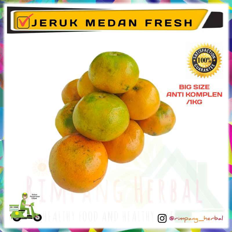 Jual Jeruk Medan Brastagi 1kg | Buah Segar | Size Sedang Manis Anti ...