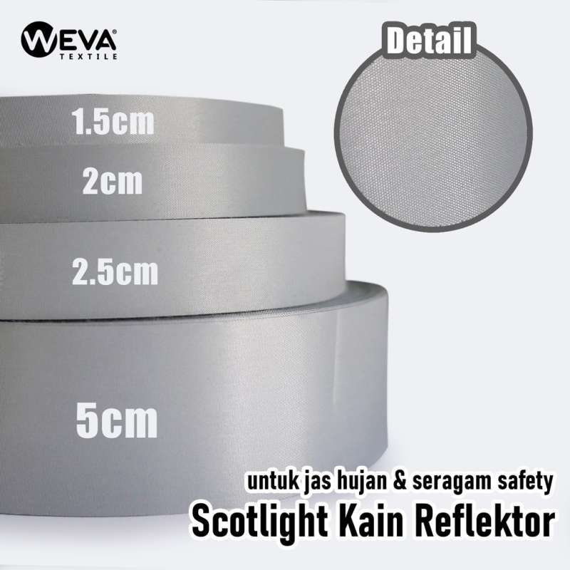 Promo Roll Scotlite Kain Reflective Pita Skotlet Untuk Jaket Jas Hujan ...