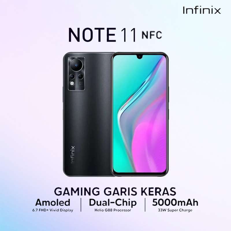 Jual Infinix Note 11 Nfc Smartphone [6gb/ 128gb/d] - Graphite Black Di ...