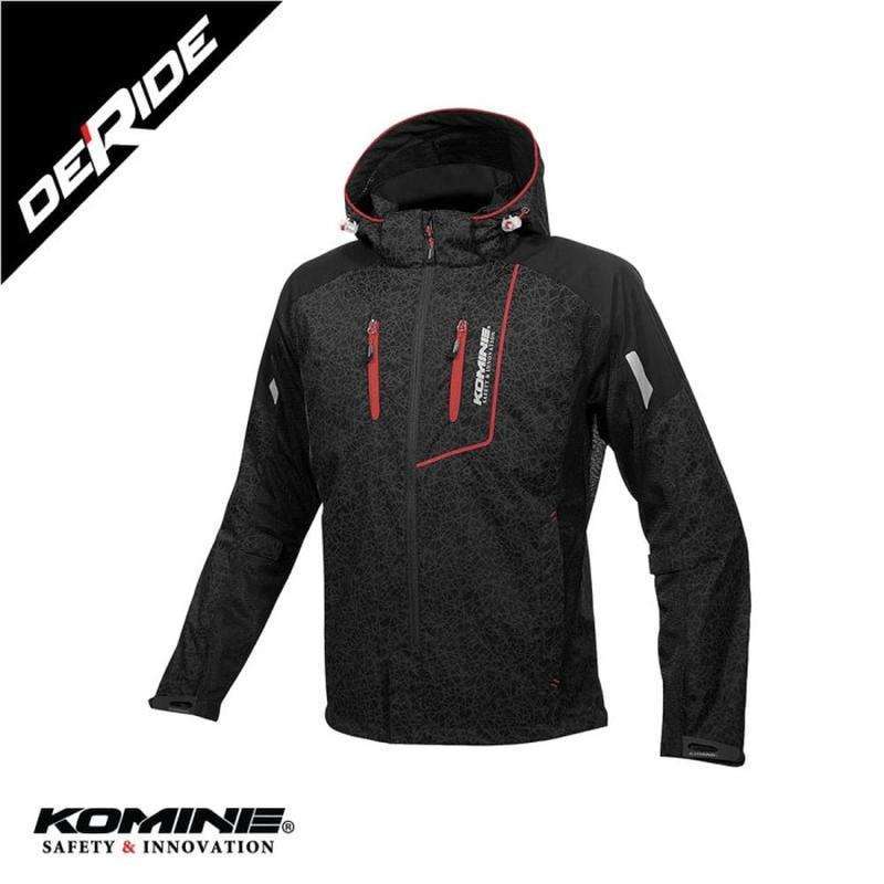 Jual Komine JK-1121 Protect Half M Parka GENRI HR Jacket Jaket Motor - M Black Red di Seller ...