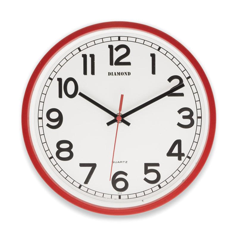 Promo Diamond 2712-18 Jam Dinding - Merah - MERAH Diskon 12% di Seller ...