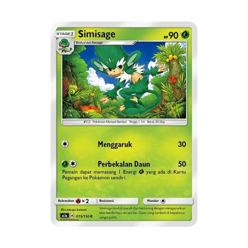 Jual Pokemon Indonesia Trading Card Simisage As1a 015-150 C Di Seller ...
