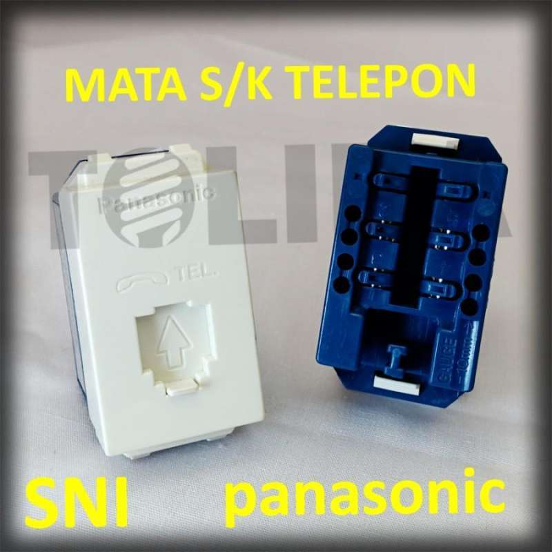 Jual mata stopkontak stop kontak s/k telepon rj panasonic wej2164 6p 4c ...