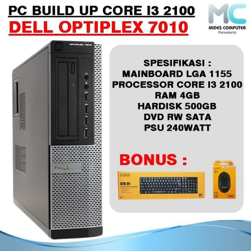 Jual Pc Build Up Pc Komputer Core I3 Untuk Kerja Dell Optiplex 7010 990 ...