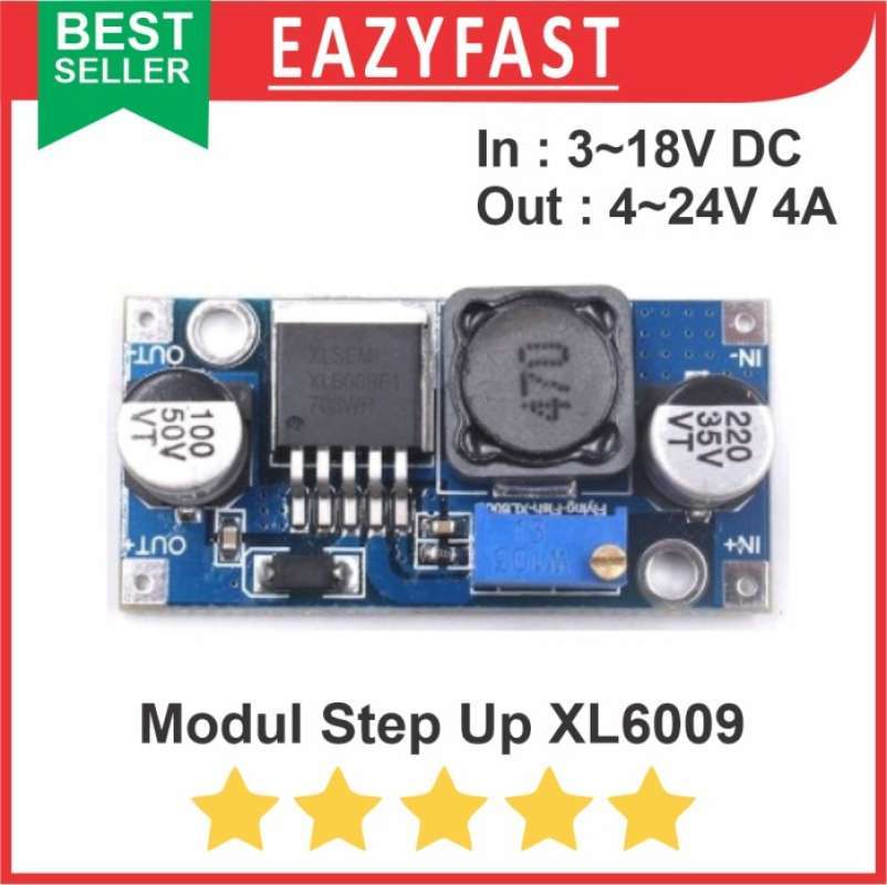 Jual XL6009 Adjustable DC-DC Step Up Boost Converter Module Power ...