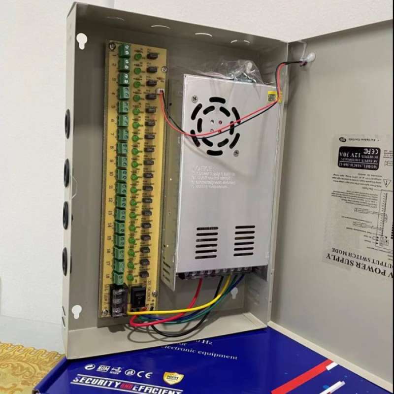 Jual Power Supply Box Trafo 12v30a 18ch Cctv Adaptor 12v 30a Xitey Di ...