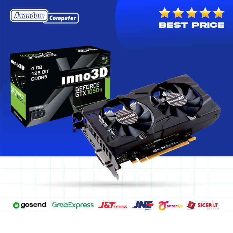 Jual INNO3D TWIN X2 V2 GeForce GTX 1050 Ti 4GB DDR5 GDDR5 INNO 3D ...
