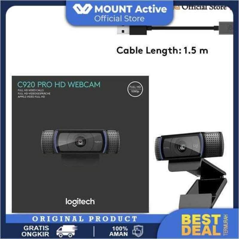Jual Logitech C920 Pro Stream Webcam Full Hd 1080p Baru Di Seller Mount ...