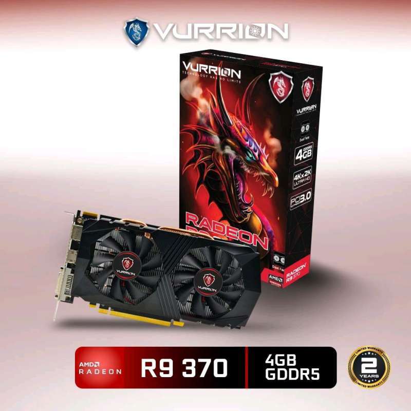 Jual Vga Ags Vurrion Amd Radeon R9 370 4gb Gddr5 256-bit Real Capacity ...
