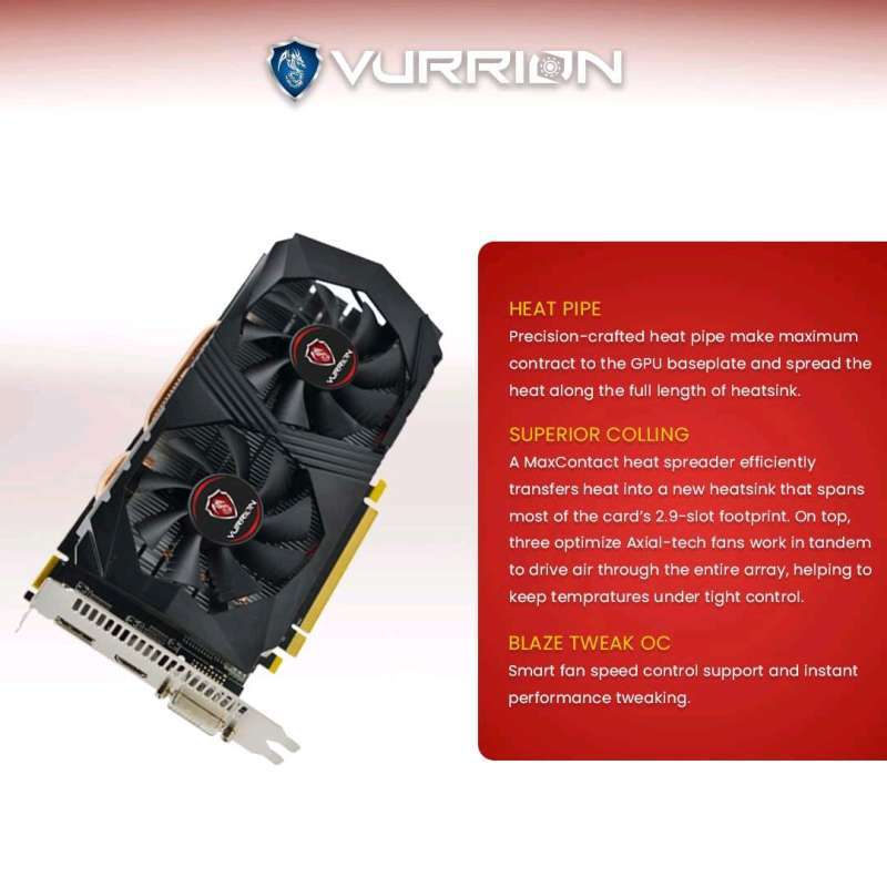 Jual Vga Ags Vurrion Amd Radeon R9 370 4gb Gddr5 256-bit Real Capacity ...