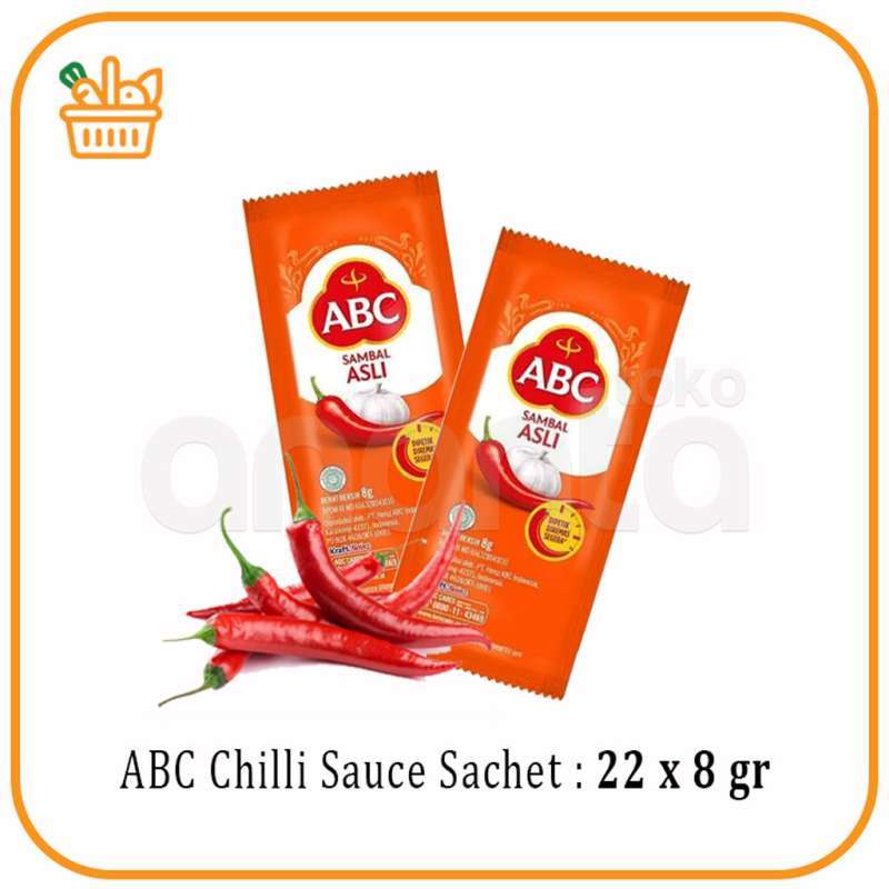 Jual ABC - Chili Sauce Sachet (isi 22 sachet x 8gr) di Seller Toko ...
