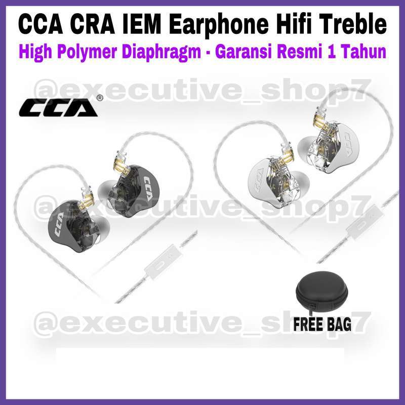 Promo CCA CRA IEM Earphone Hifi Treble - High Polymer Diaphragm ...