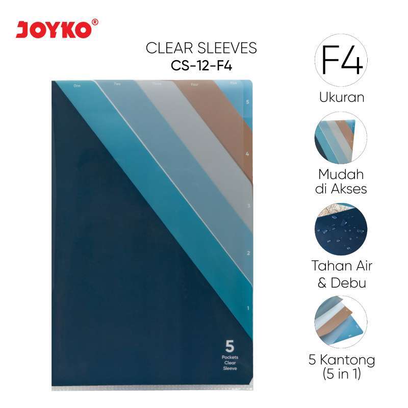 Jual Clear Sleeves Map L Bening Transparan Joyko CS-12-F4 di Seller ...