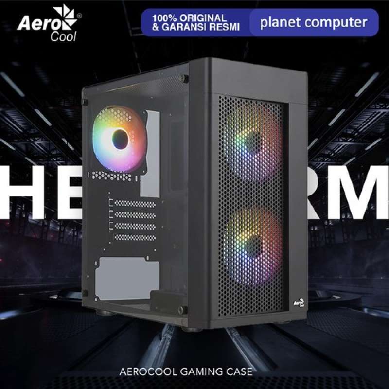 Jual Aerocool Casing Hexform Tempered Glass Mini-atx Gaming Case Di ...