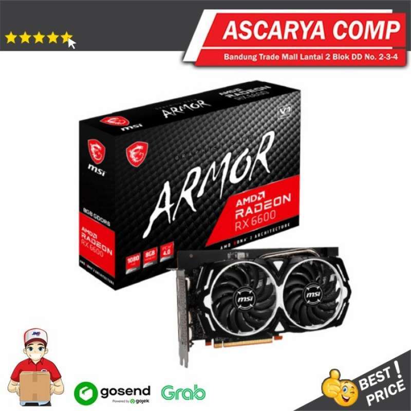 Jual MSI Radeon RX 6600 ARMOR 8G / MSI RX 6600 ARMOR / RX 6600 / RX6600 ...