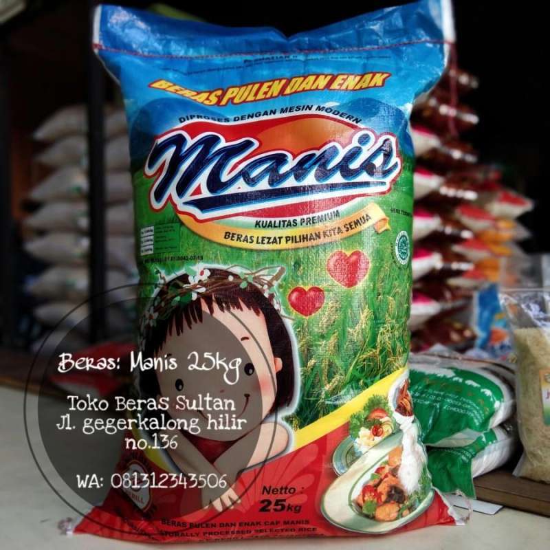 Jual Beras 25 Kg Cap Manis Termurah - Harga Grosir Terupdate Hari Ini ...