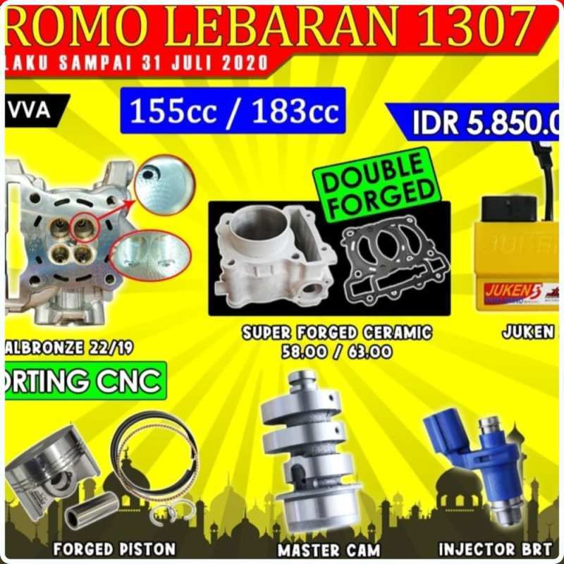 Jual Paket Yamaha R15 Vva Head Porting Cnc + Blok Ceramic + Piston ...