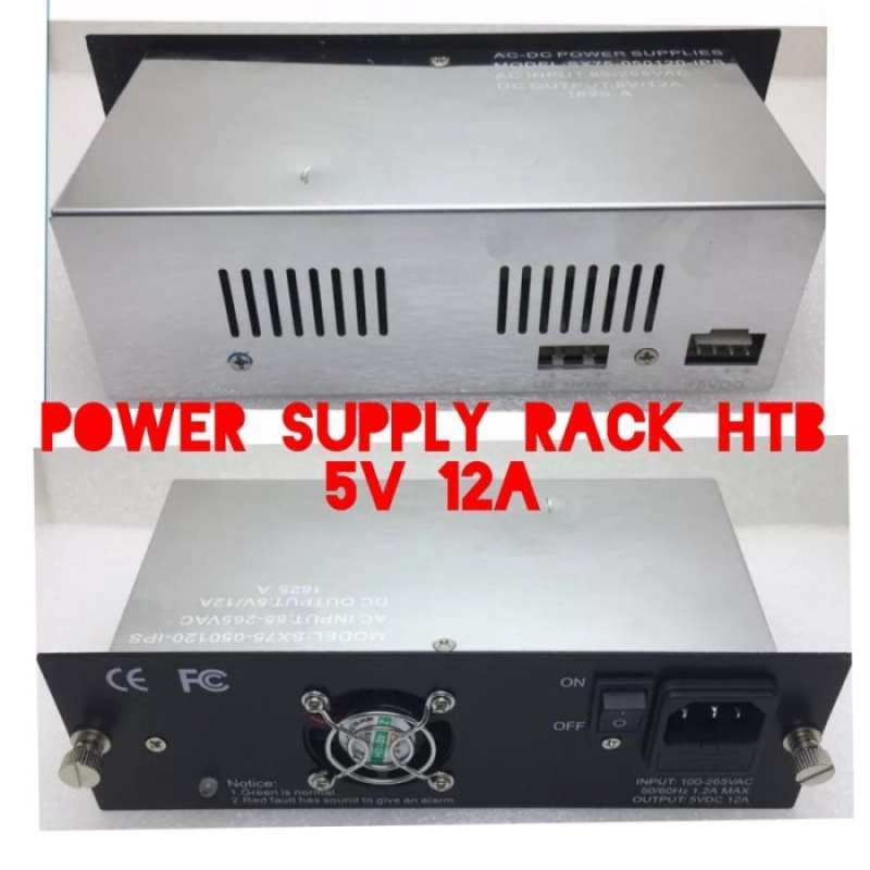 Jual power supply 5v12a for box rack htb 14 slot port di Seller Berkah ...