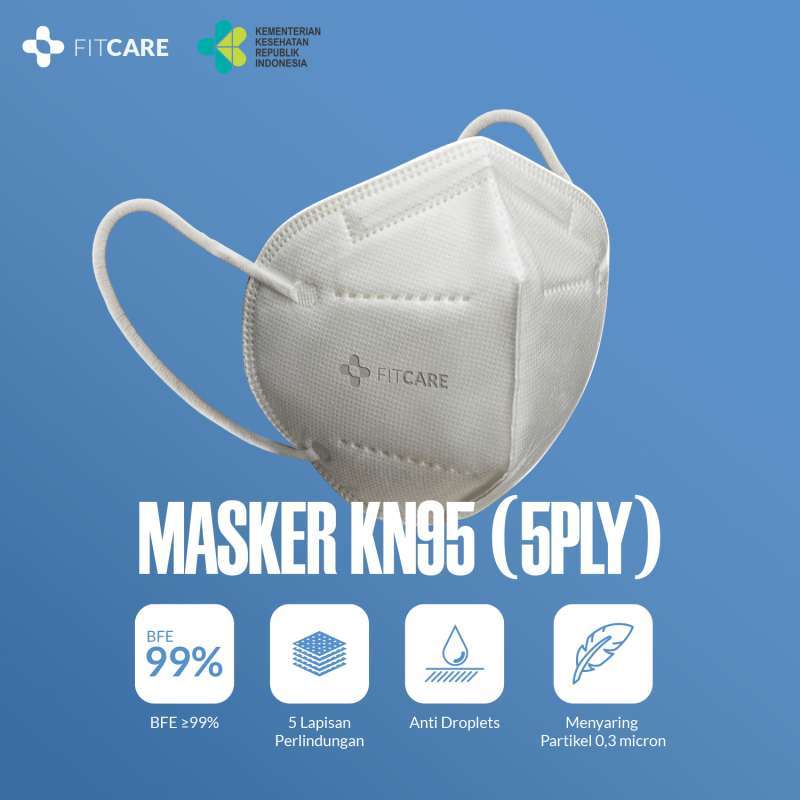 Promo Masker KN95 Medis Earloop Box isi 10 pcs Fitcare di Seller ...