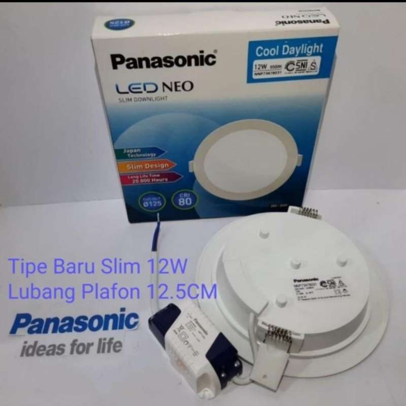 Jual Panasonic Downlight Led Slim 12W 12 Watt di Seller Sumber.electric ...
