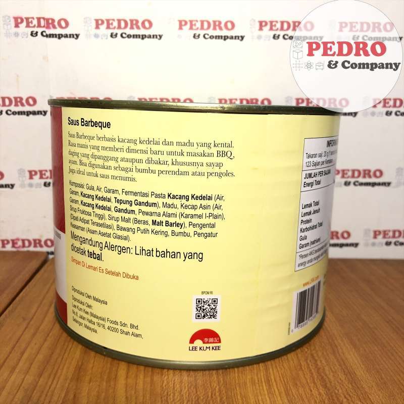 Jual Lee Kum Kee Saus Barbeque Bbq Sauce 2.45 Kg - Kaleng Besar Lkk Di ...