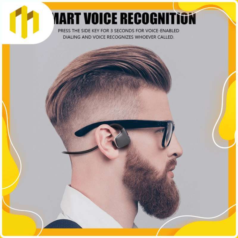 Jual R9 Headset Bone Conduction Headphone Bluetooth Stereo Noise ...