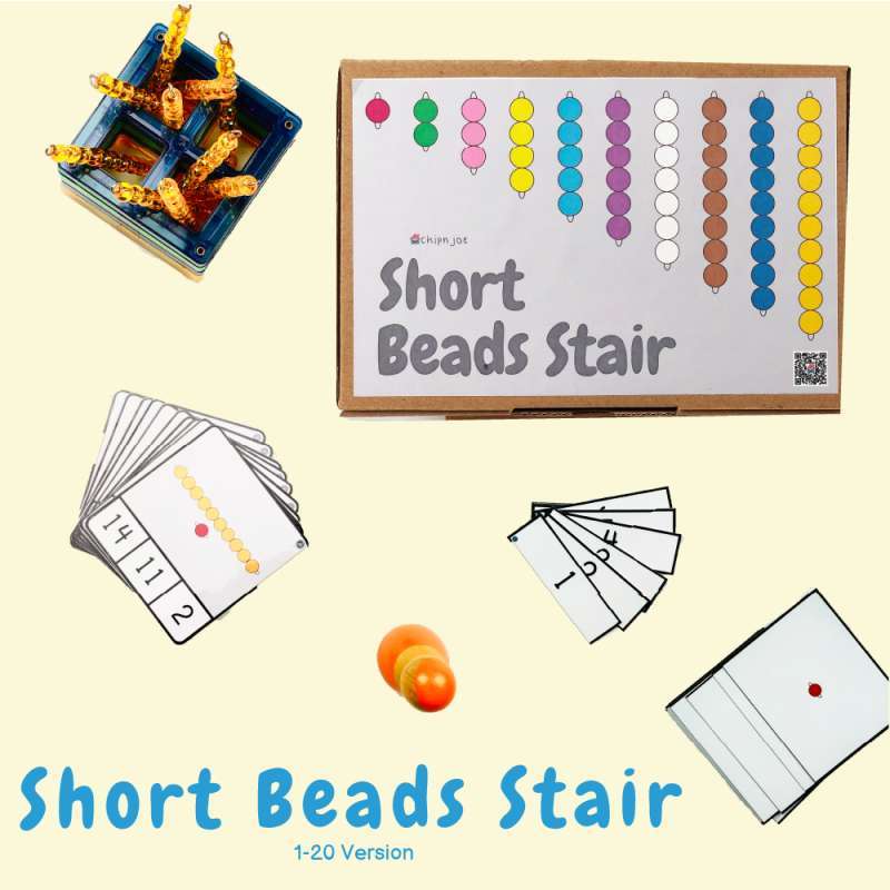 Jual Short Beads Stair Belajar Menghitung Matematika Montessori di ...