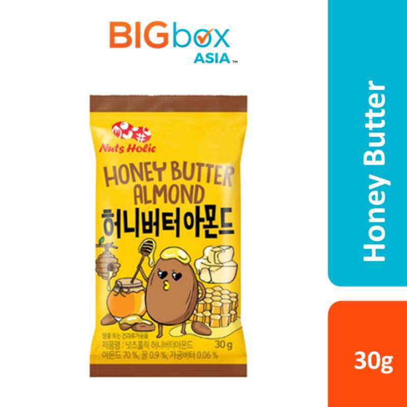 Jual Nuts Holic Honey Butter Almond 30g di Seller BIGbox Asia Official ...