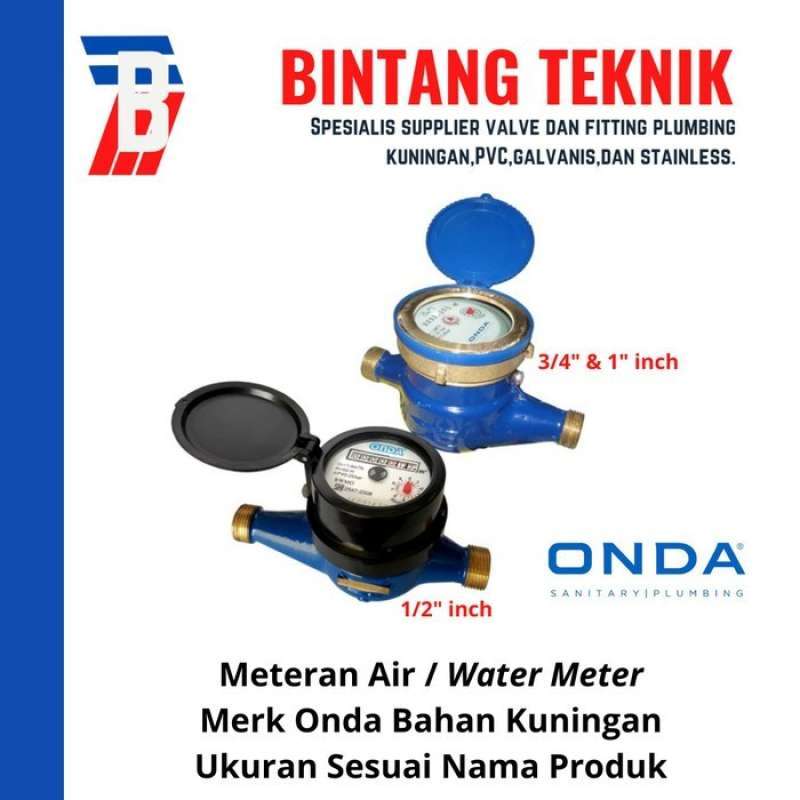 Jual Meteran Air 2 Inch Onda Original Murah - Harga Diskon Mei 2024 ...