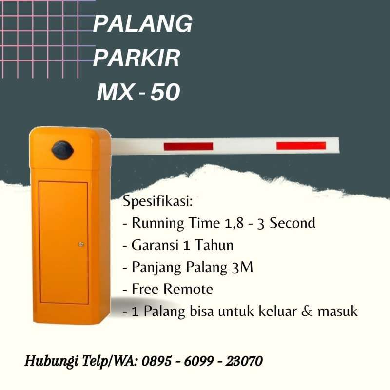 Jual Palang Parkir Palang Perumahan - Palang Otomatis Palang 3 Meter Mx
