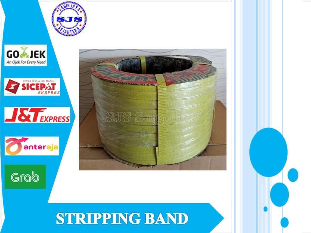 Jual Tali Strapping Band 15mm Tali Packing Strapping Band Tali Klem15mm ...