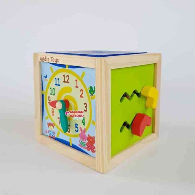 Promo Mainan Kayu Edukasi Anak [Sni] Kotak Kayu 5 In 1 Multifungsi ...
