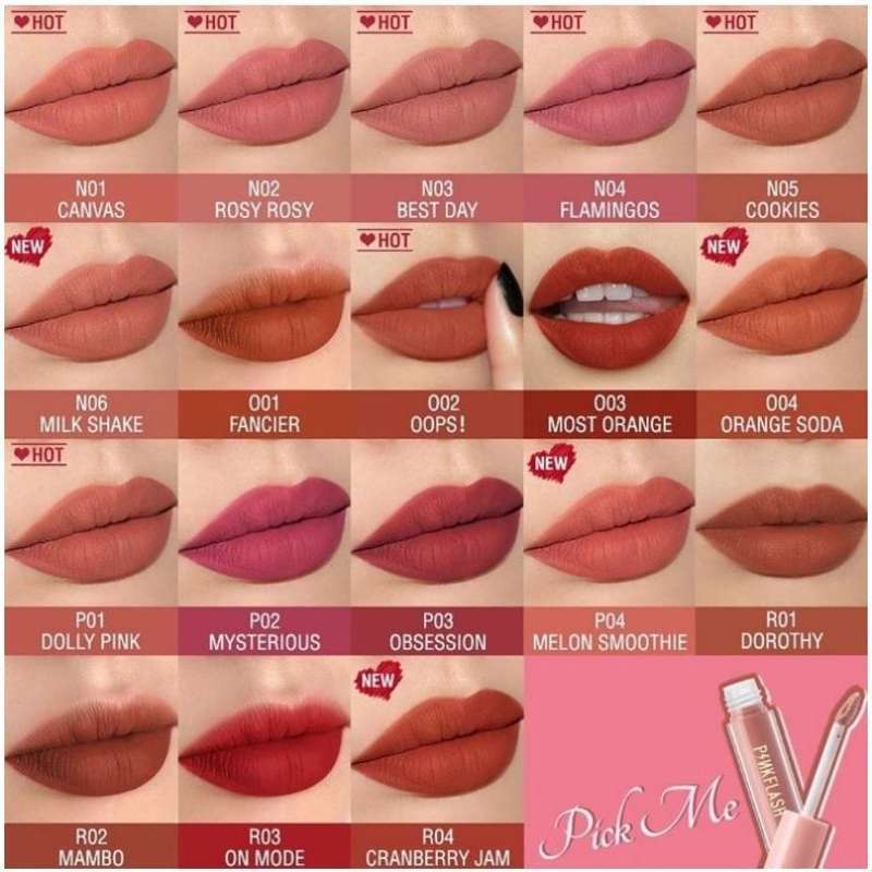Jual PINKFLASH Lasting Matte Lip Cream | Lipcream | Pink Flash | BPOM ...
