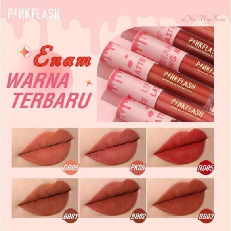 Jual PINKFLASH Lasting Matte Lip Cream | Lipcream | Pink Flash | BPOM ...